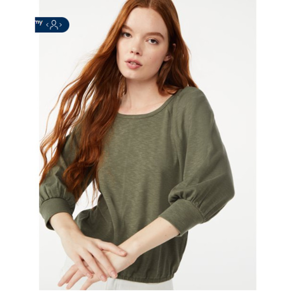Free Assembly | Sweaters | New Free Assembly Womens Bubble Top Pleated ...